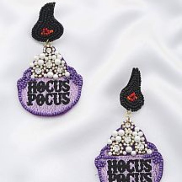Hocus Pocus | Jewelry | Luxury Beaded Earrings Hocus Pocus Purple ...
